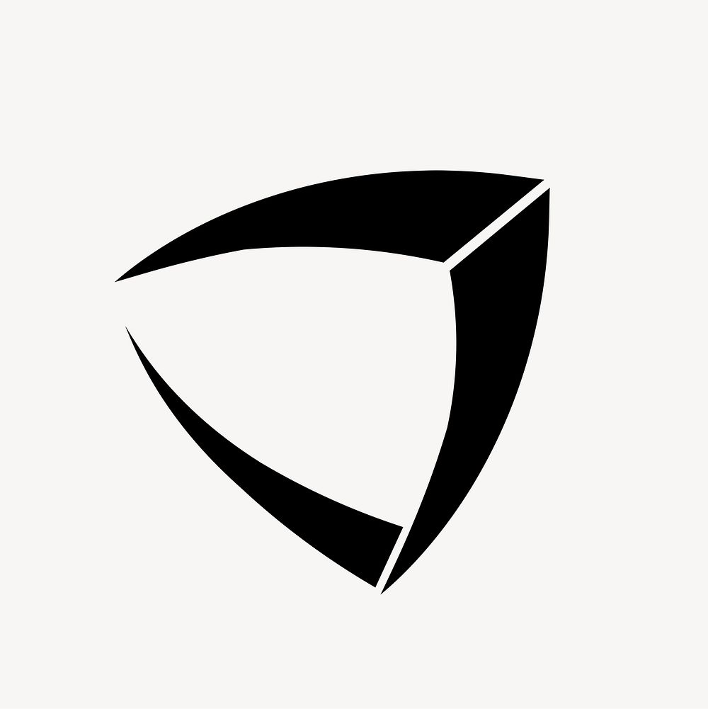 Black triangle logo element clipart, | Premium PSD - rawpixel
