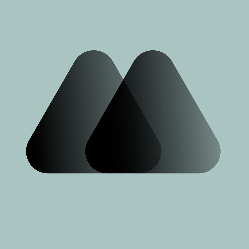 Black triangle logo element, collage | Free Vector - rawpixel