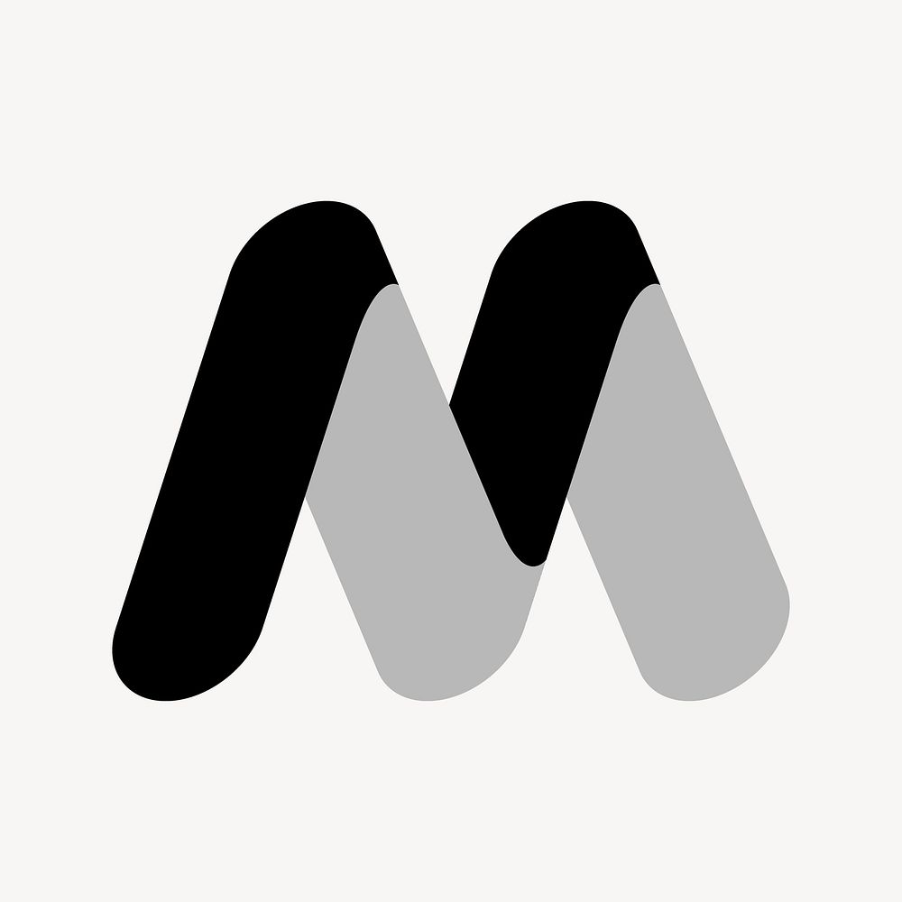 Black abstract business logo element, | Vector - rawpixel