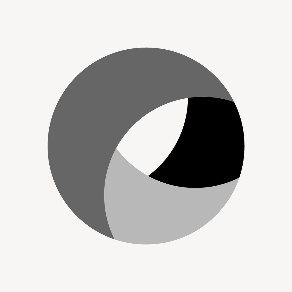 Circle logo element, black design | Vector - rawpixel