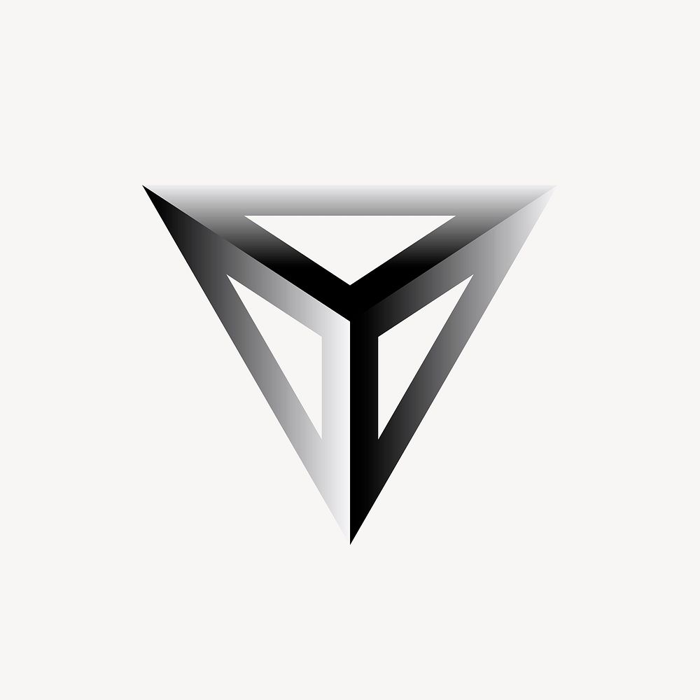 Triangle badge, black modern design | Free Photo - rawpixel