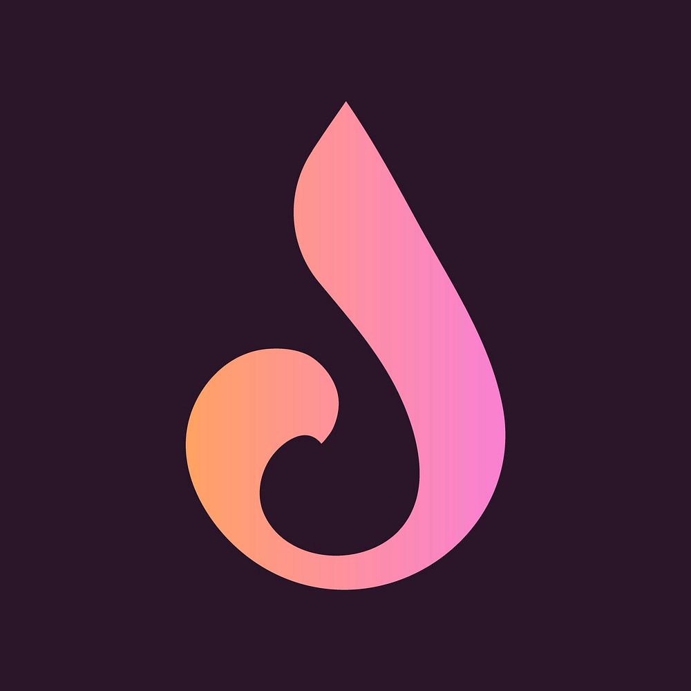 Pink abstract business logo element, | Premium PSD - rawpixel