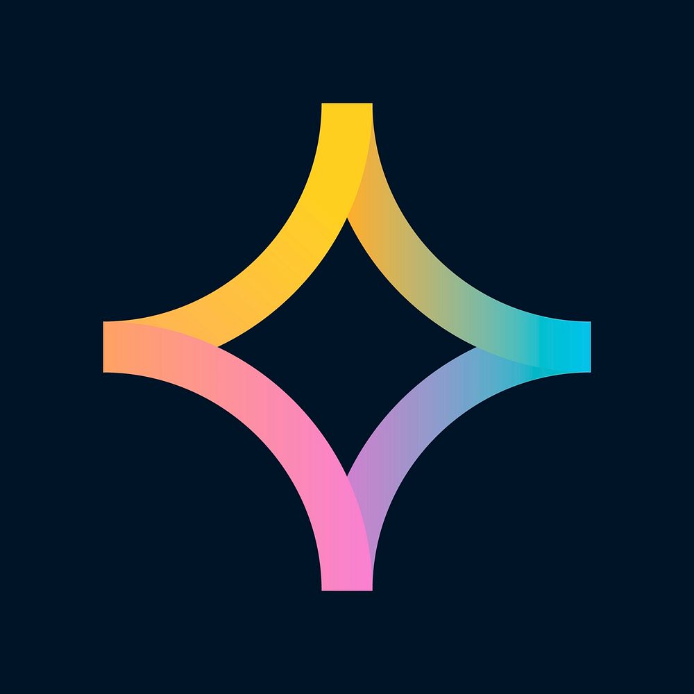 Abstract gradient business logo element, | PSD - rawpixel