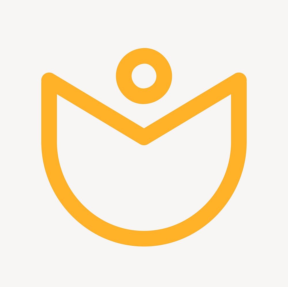 Yellow business logo element, floral | Premium Vector - rawpixel