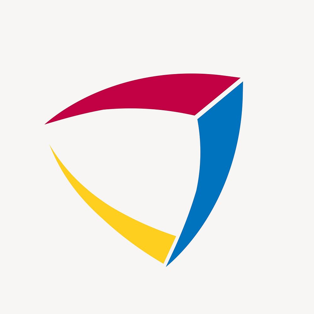 Colorful triangle badge, modern design | Free Photo - rawpixel