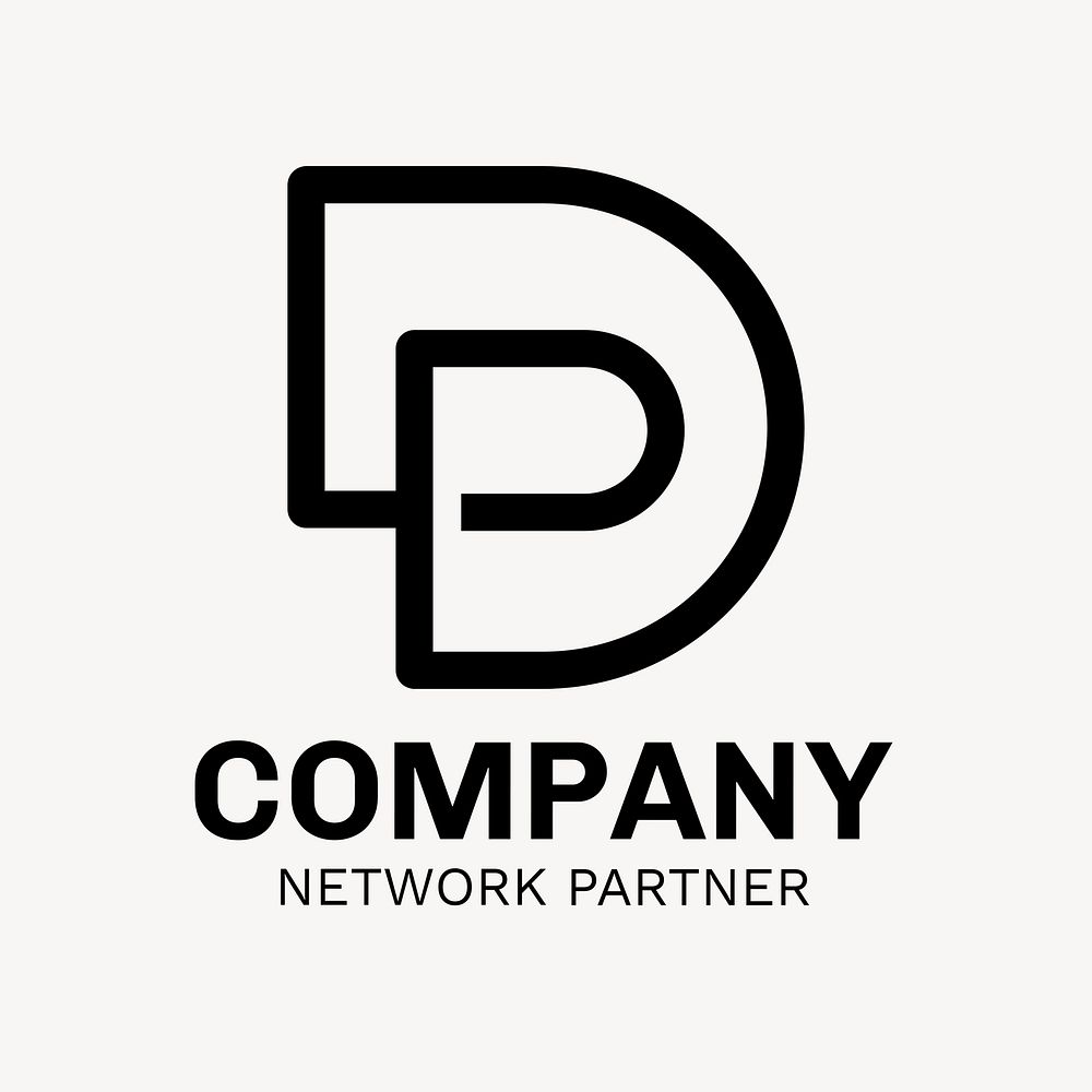 Abstract business logo template, black | Premium PSD - rawpixel