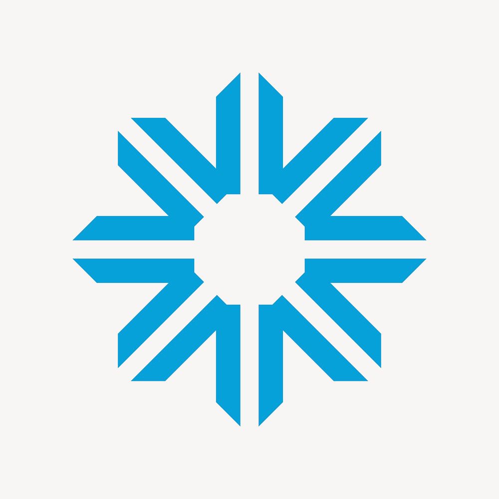 Blue abstract business logo element, | Vector - rawpixel