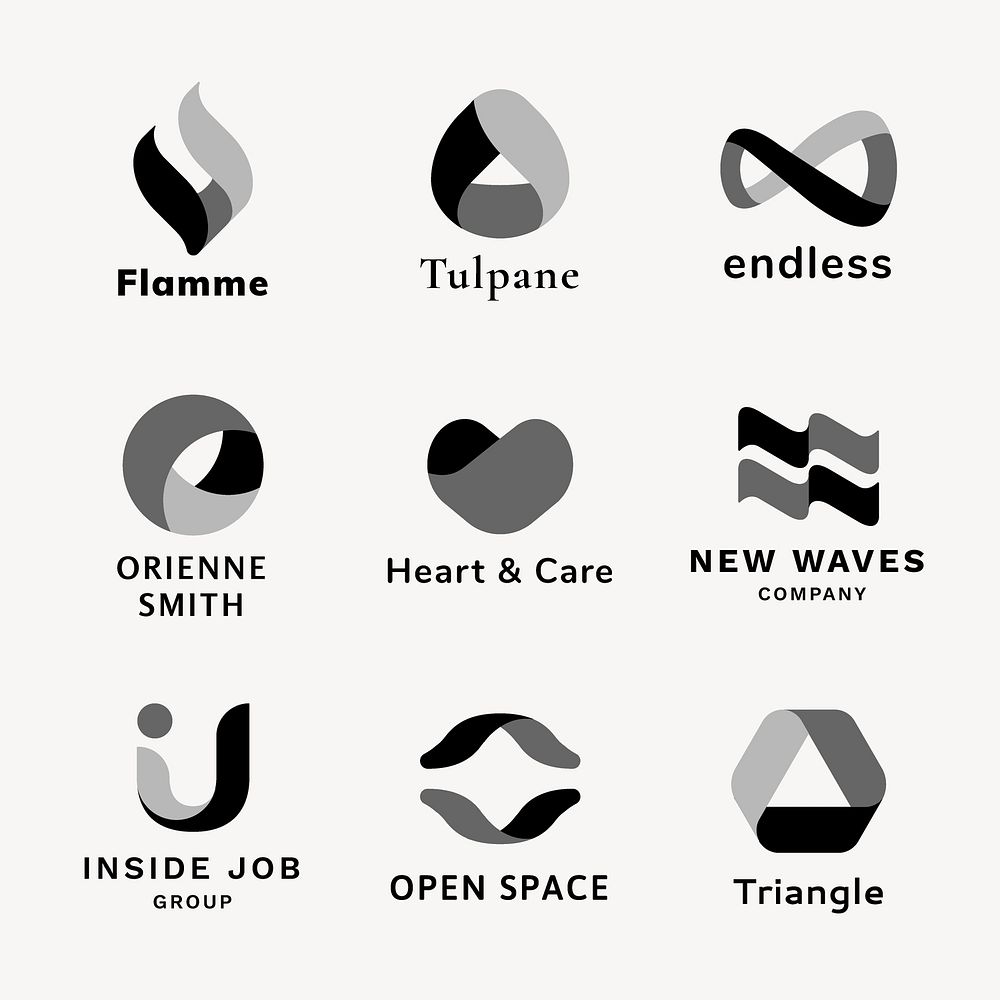 Professional business logo template, black | Premium Vector - rawpixel