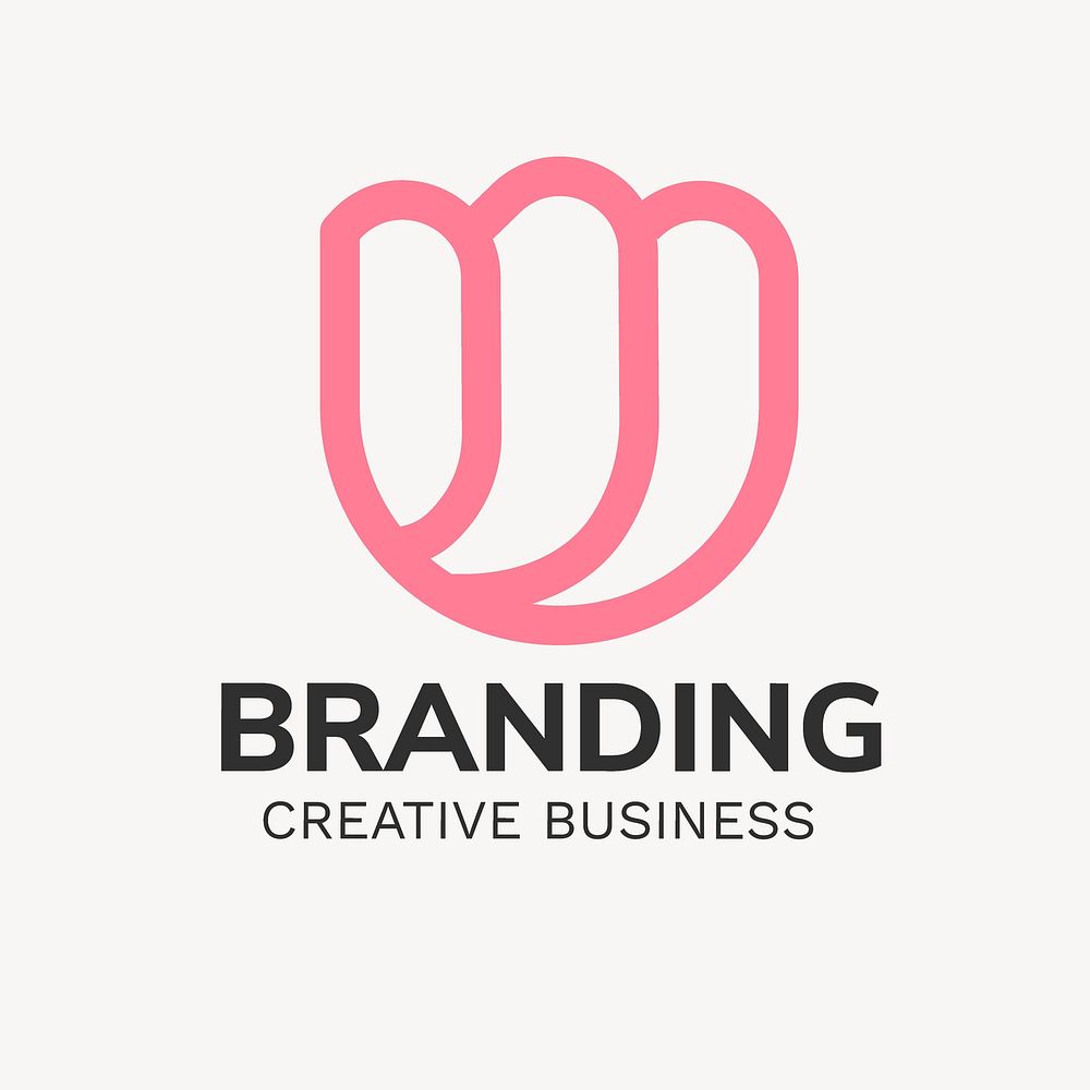 Professional business logo template, pink | Premium Vector - rawpixel