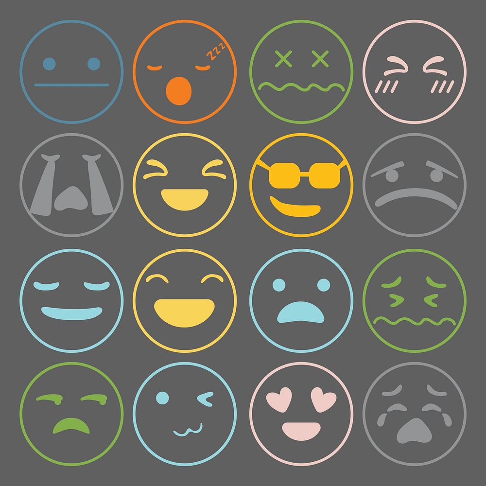 Set of emoji feeling expression | Premium Vector - rawpixel