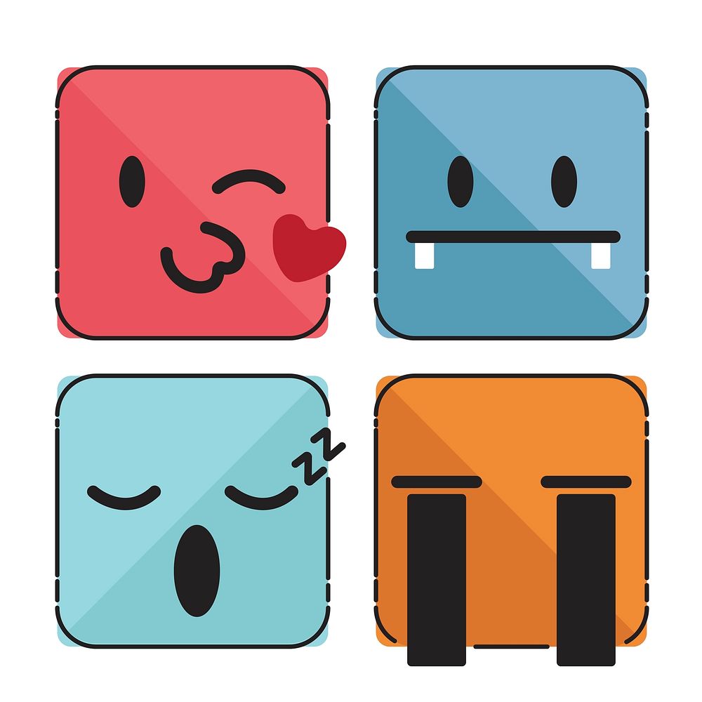 Set of emoji feeling expression | Premium Vector - rawpixel