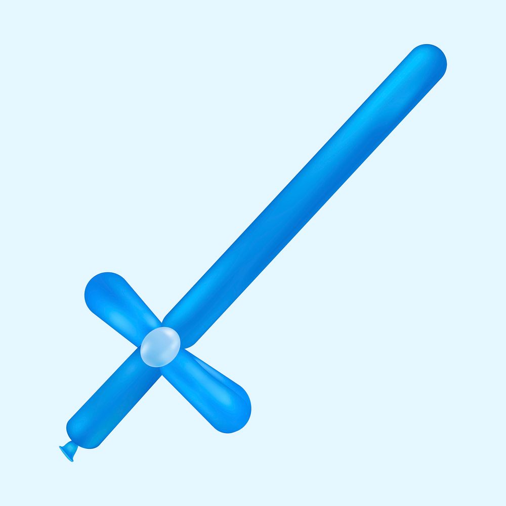 Sword balloon art illustration | Free Photo Illustration - rawpixel