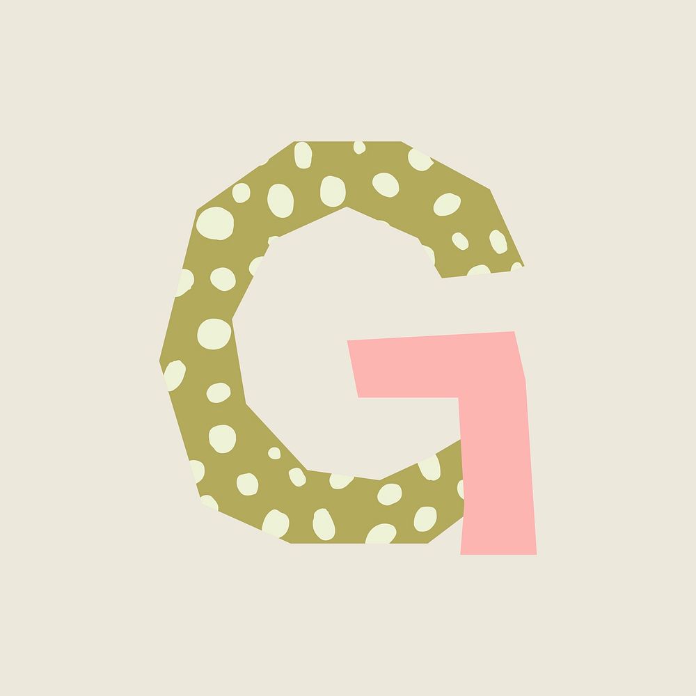 Colorful abstract capital G sticker, | Premium Vector - rawpixel