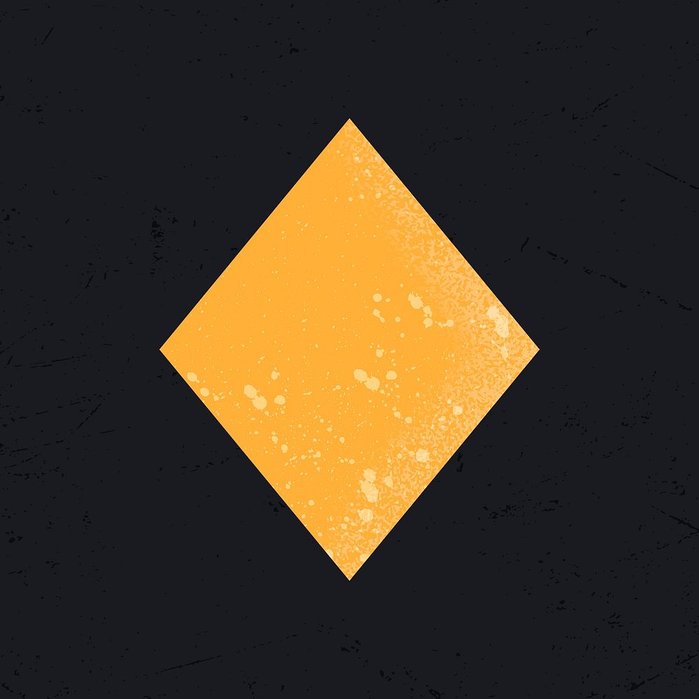 Diamond shape collage element, flat | Premium Vector - rawpixel