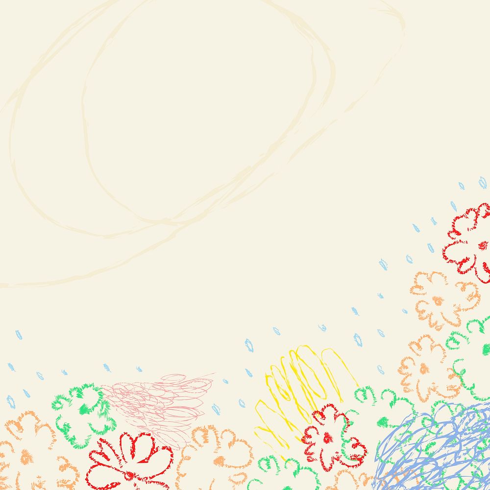 Kids abstract scribble background, pastel | Premium PSD - rawpixel