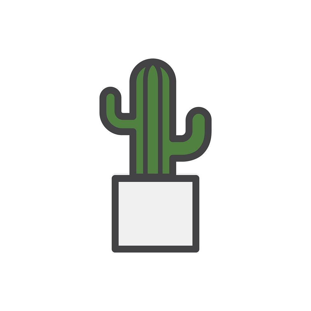 Simple cactus plant vector | Free Vector - rawpixel