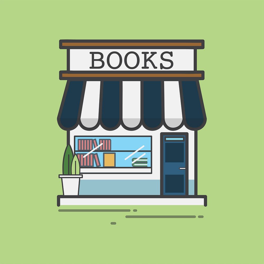Illustration of a book store | Free Photo - rawpixel