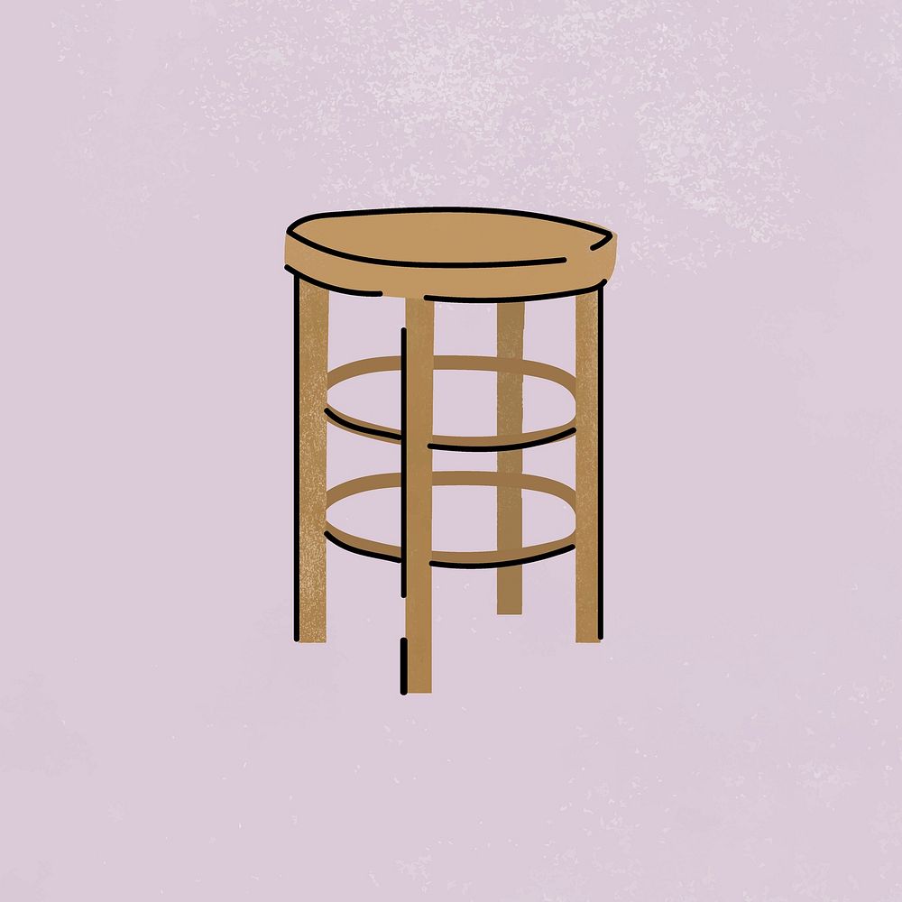 Cute table clipart, furniture & | Premium Vector Illustration - rawpixel