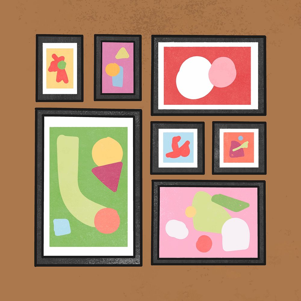 Abstract art picture frames clipart, | Free Photo Illustration - rawpixel