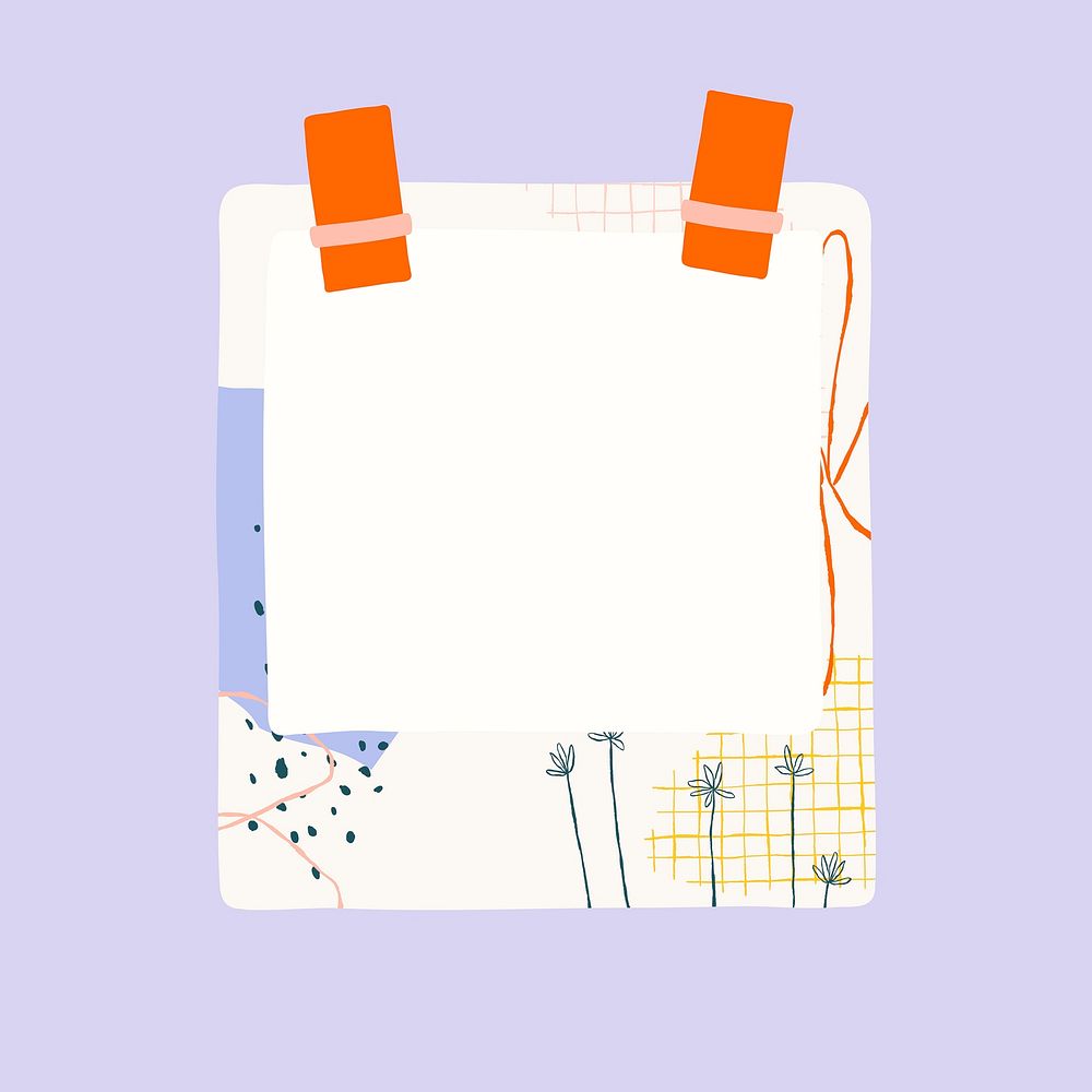 Floral instant photo frame, aesthetic | Free Photo - rawpixel