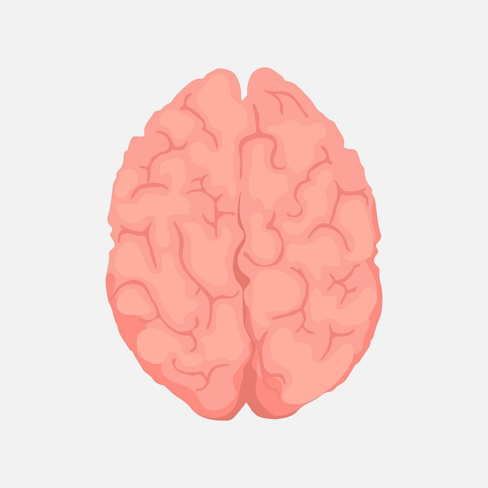 Pink brain clipart, mental health | PSD Illustration - rawpixel