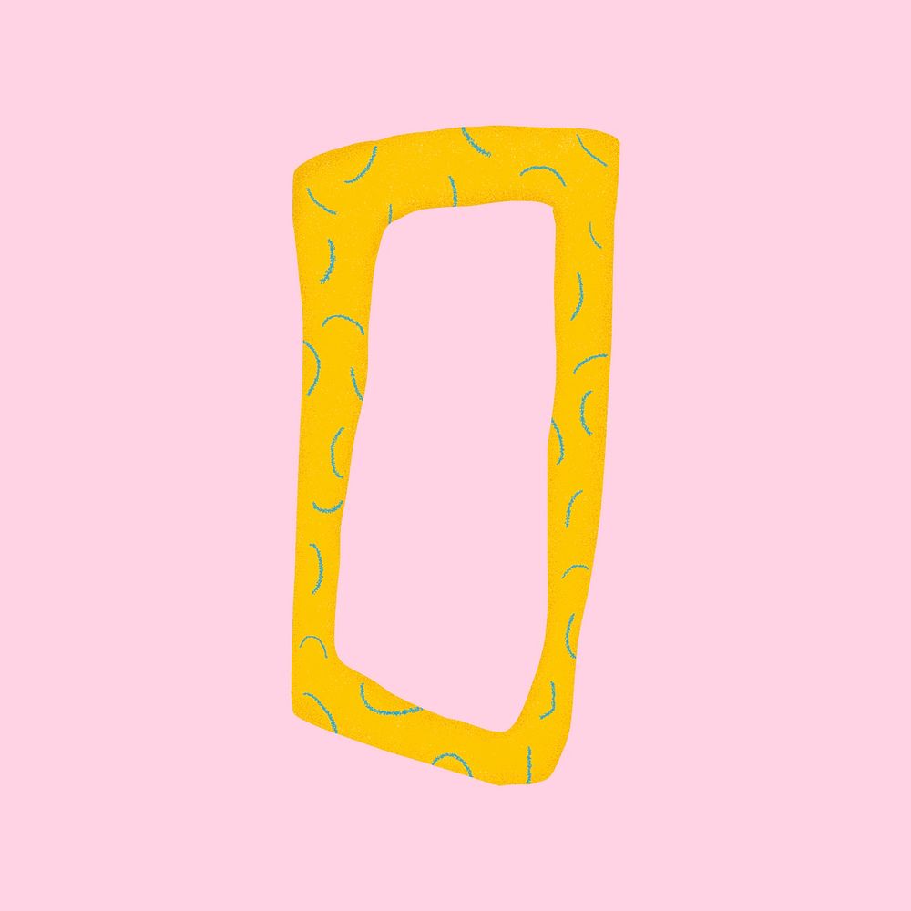 Geometric square frame clipart, line | Free PSD - rawpixel