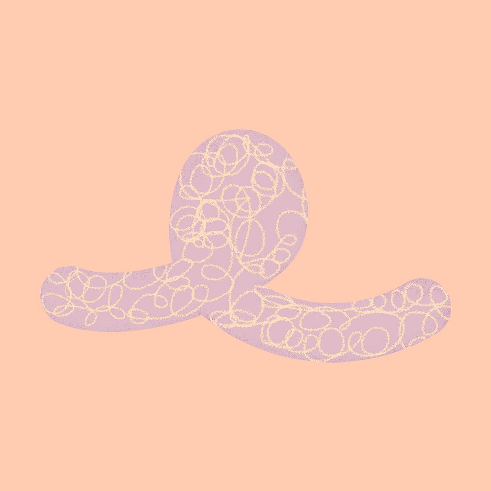 Organic shape clipart, pastel squiggle | Free PSD - rawpixel