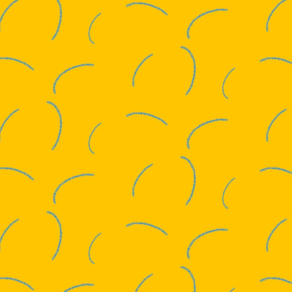 Blue scribble pattern, yellow background | Free Photo - rawpixel