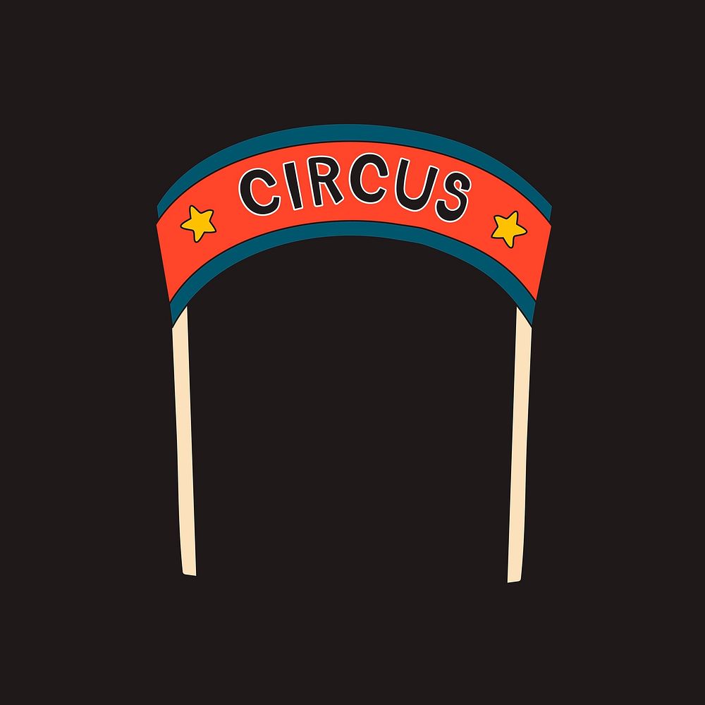 Circus entrance sign illustration, carnival | Free Photo Illustration ...