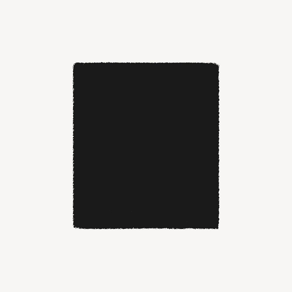 Square shape sticker, black geometric | Free PSD - rawpixel