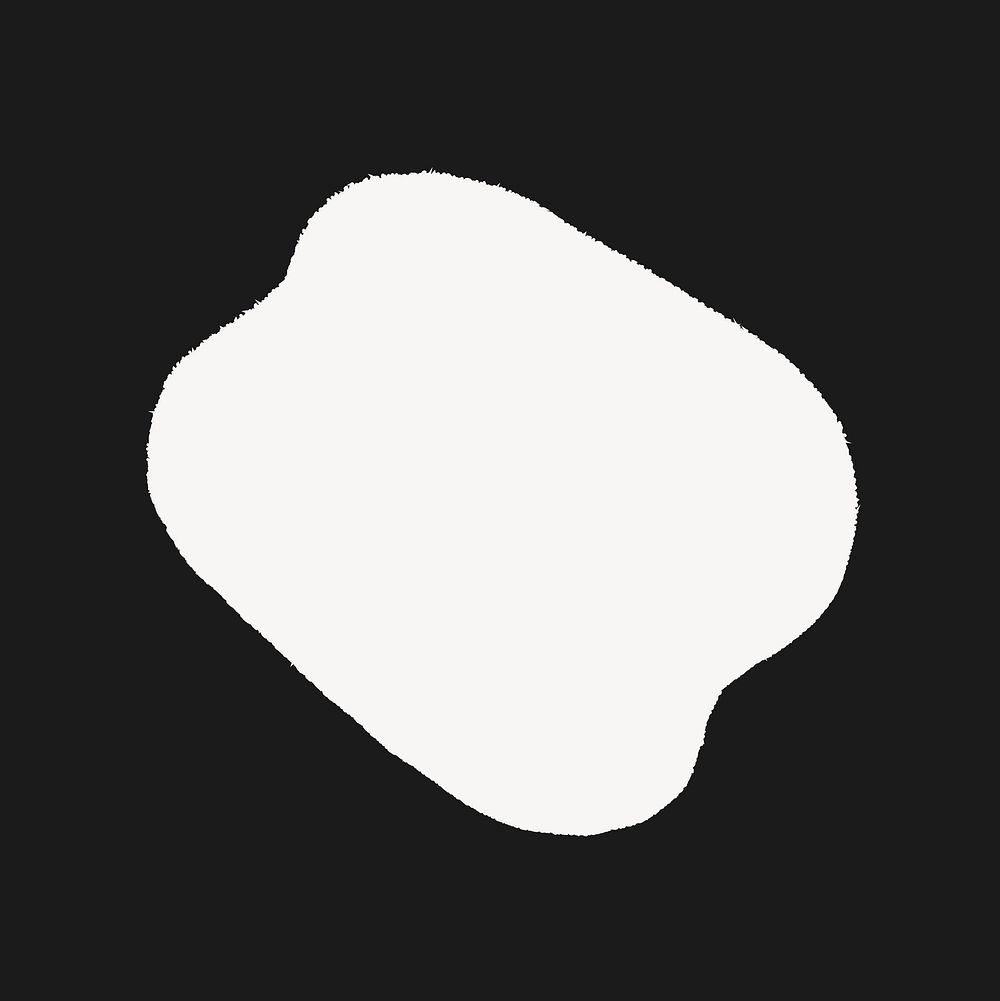 Abstract geometric shape sticker, white | Free PSD - rawpixel