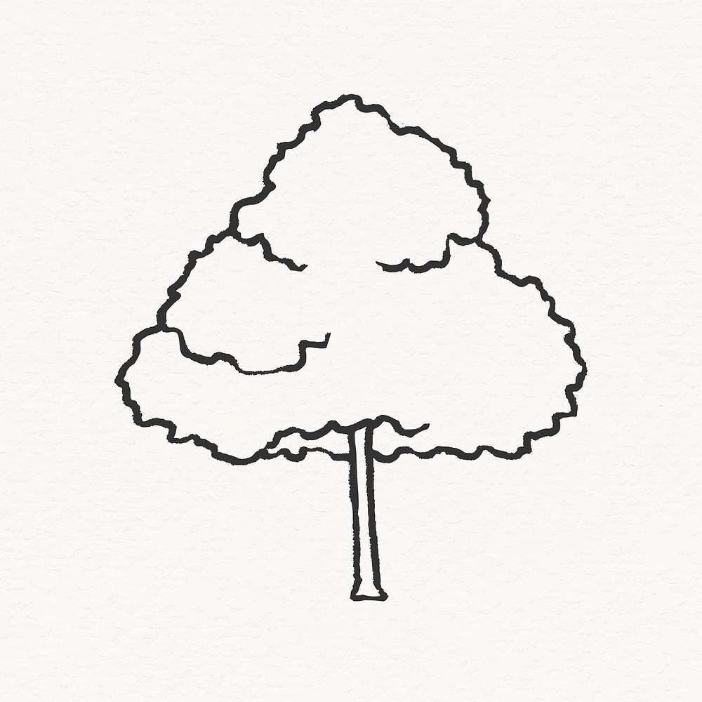 Line art ash tree collage | Premium Vector Illustration - rawpixel