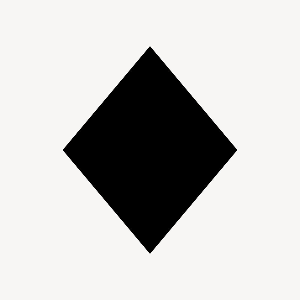 Black diamond element, simple abstract | Free Vector - rawpixel