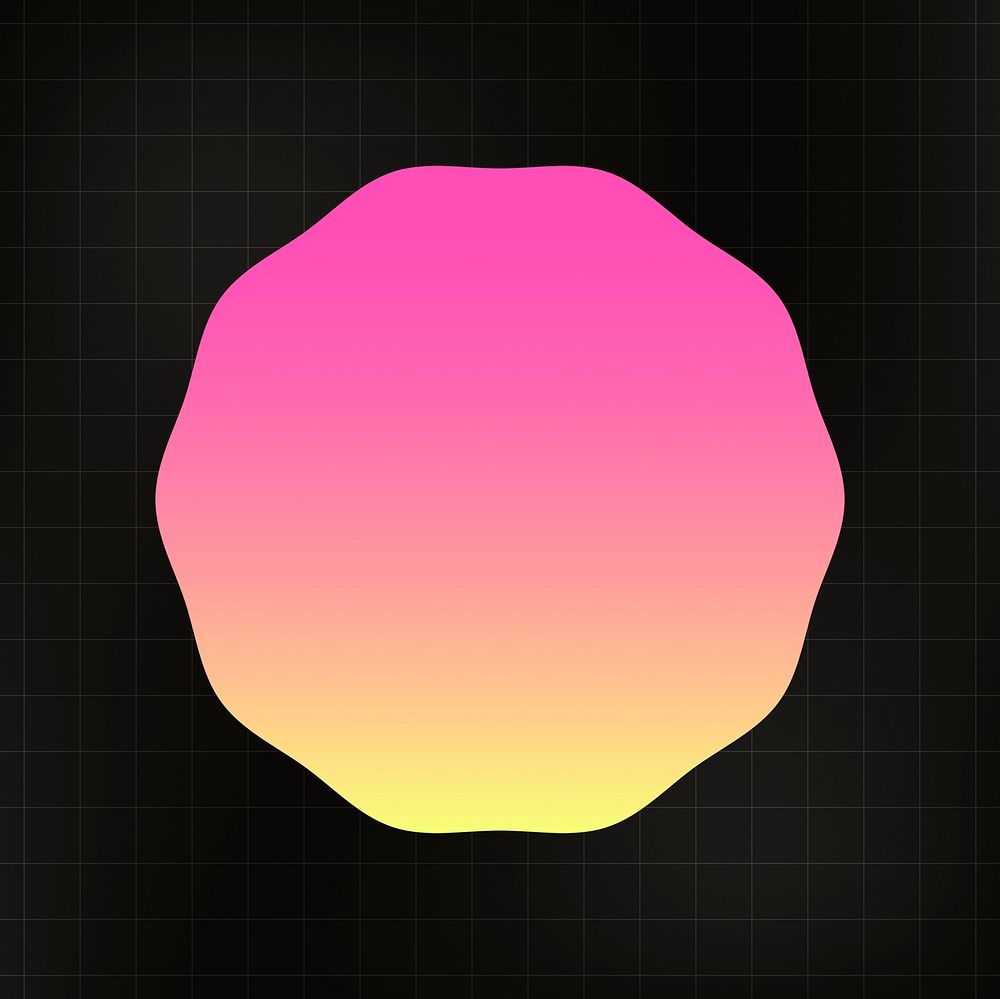 Gradient color decagon element, simple | Free Vector - rawpixel