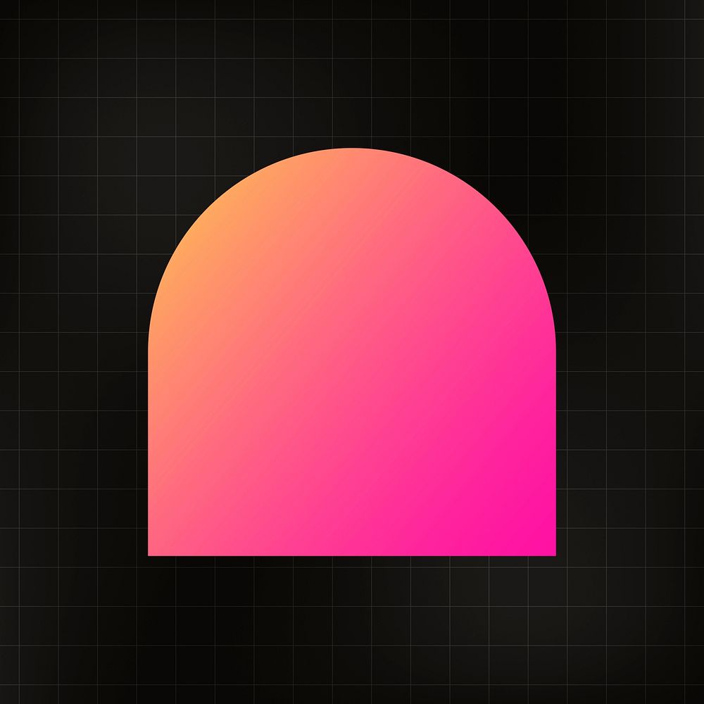Gradient color arch element, simple | Premium Vector - rawpixel