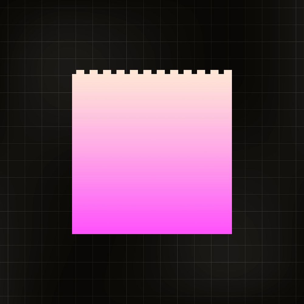 Gradient color note paper element, | Premium PSD - rawpixel