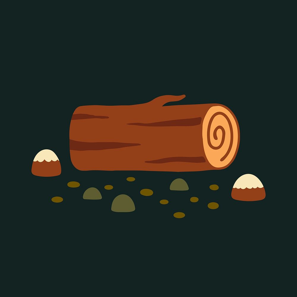 Wood log clipart, aesthetic nature | Premium Vector - rawpixel