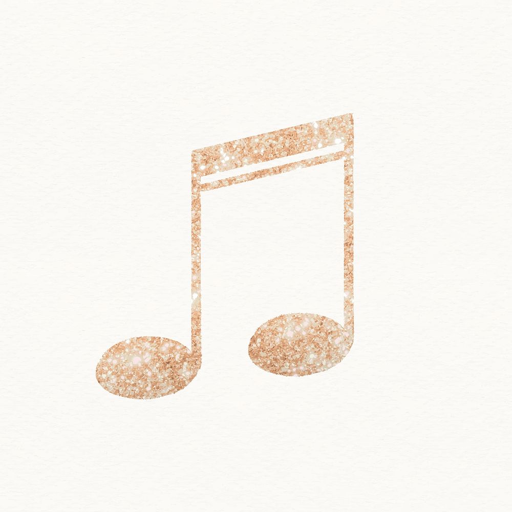 Double semiquaver sticker, musical note, | Premium Vector - rawpixel