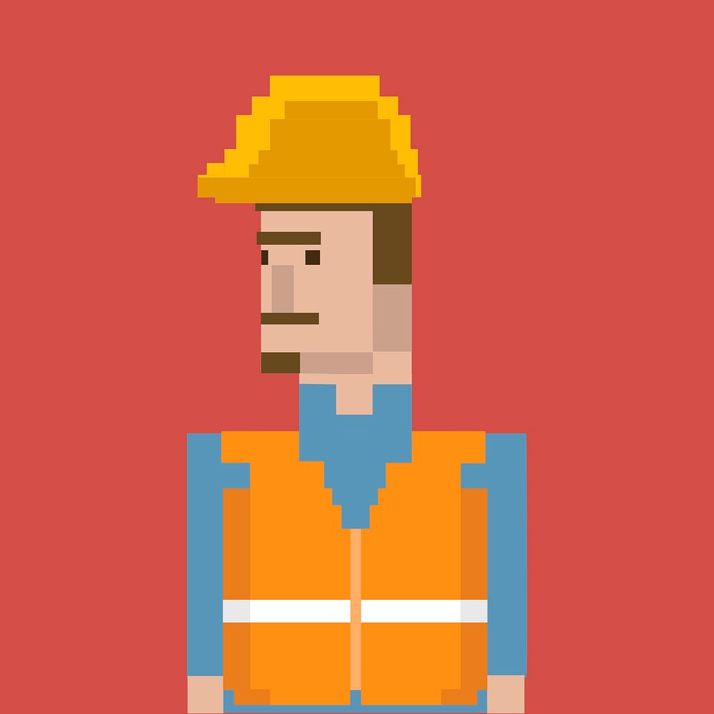 Pixel illustration of occupation | Premium Vector - rawpixel