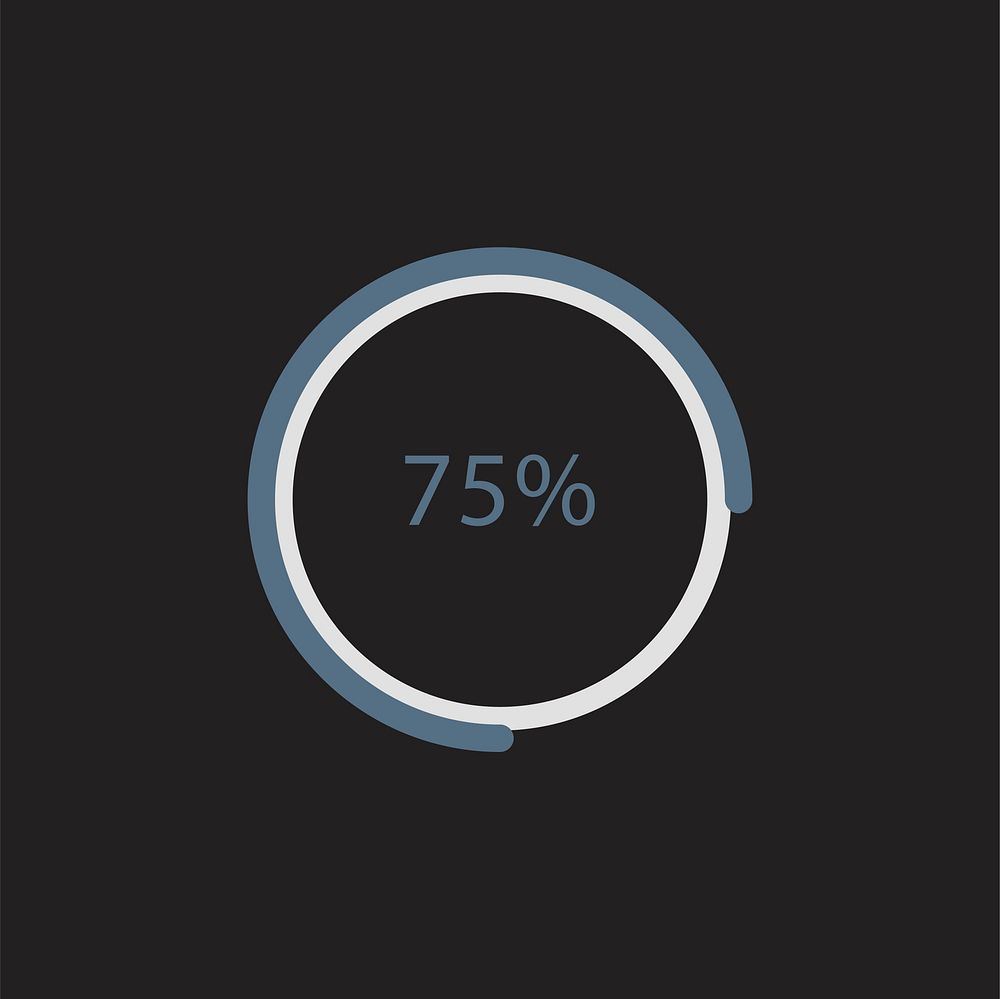 Illustration of a percentage gauge | Free Vector - rawpixel