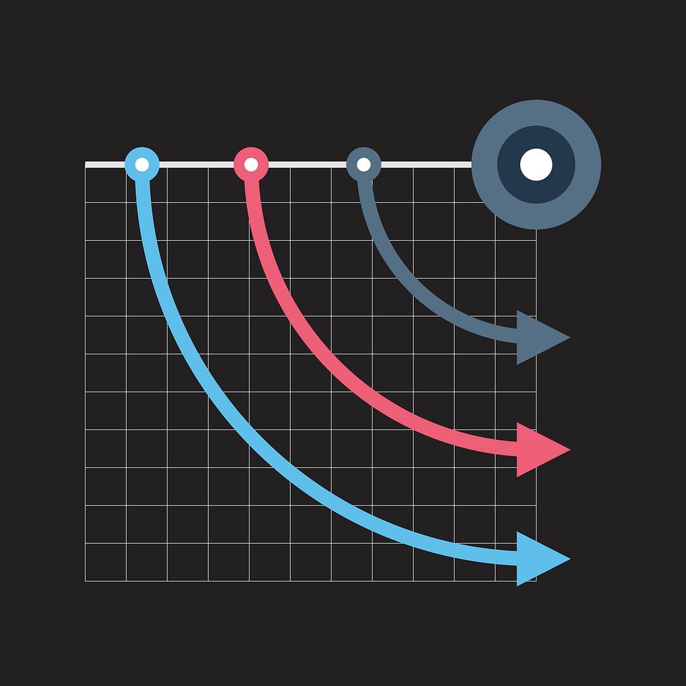 Illustration of a line graph | Free Vector - rawpixel