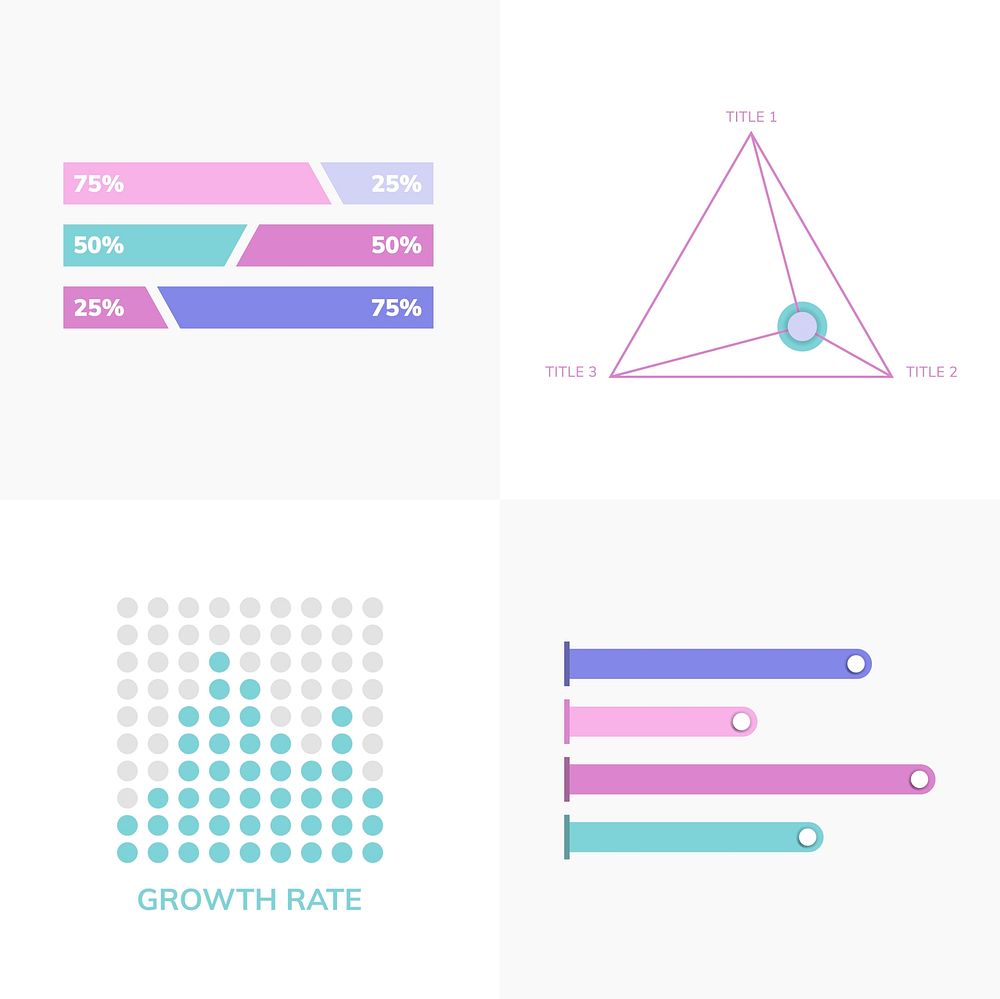 Set of business infograph vectors | Premium Vector - rawpixel