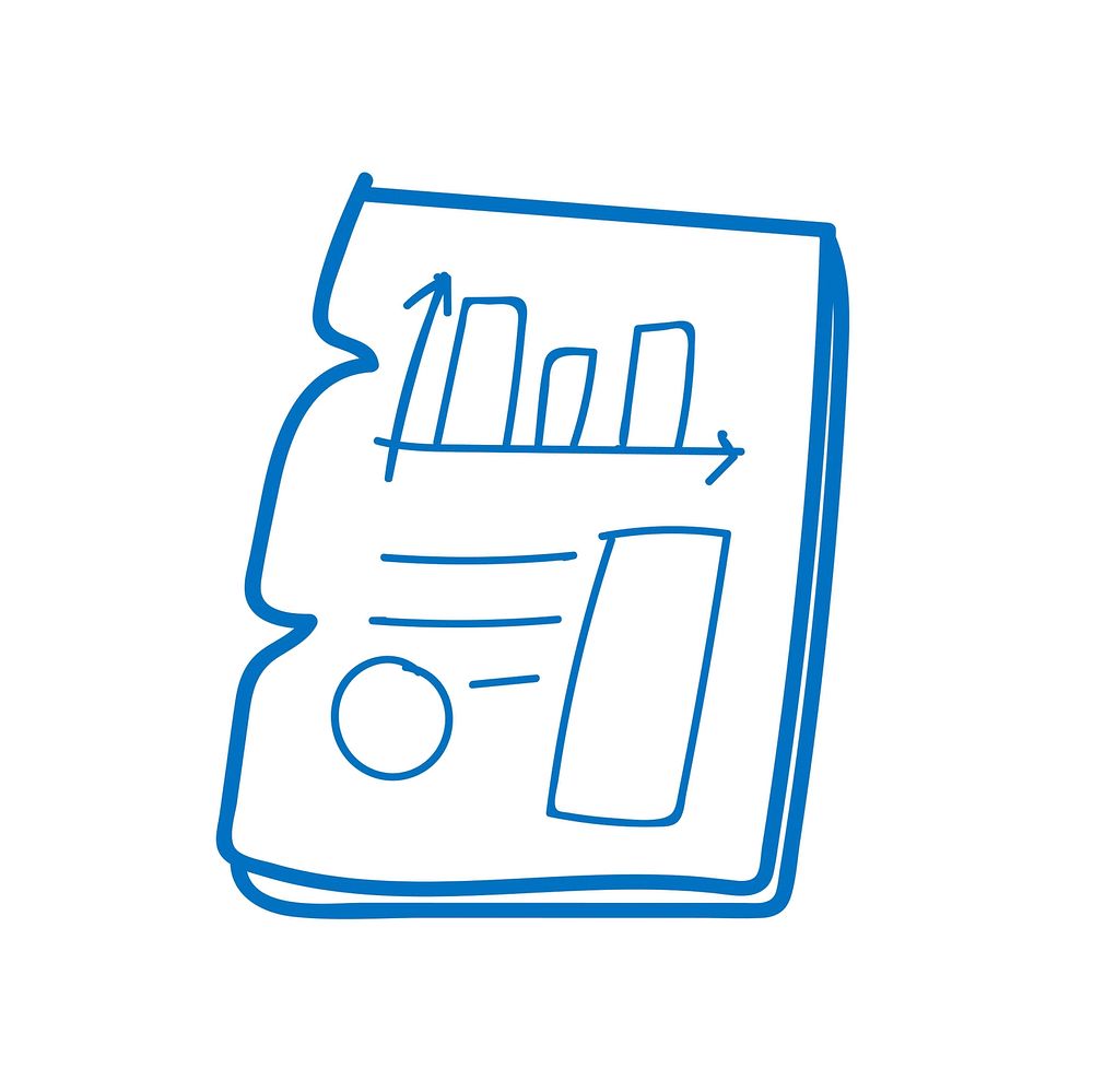 Business report chart doodle | Free Vector - rawpixel