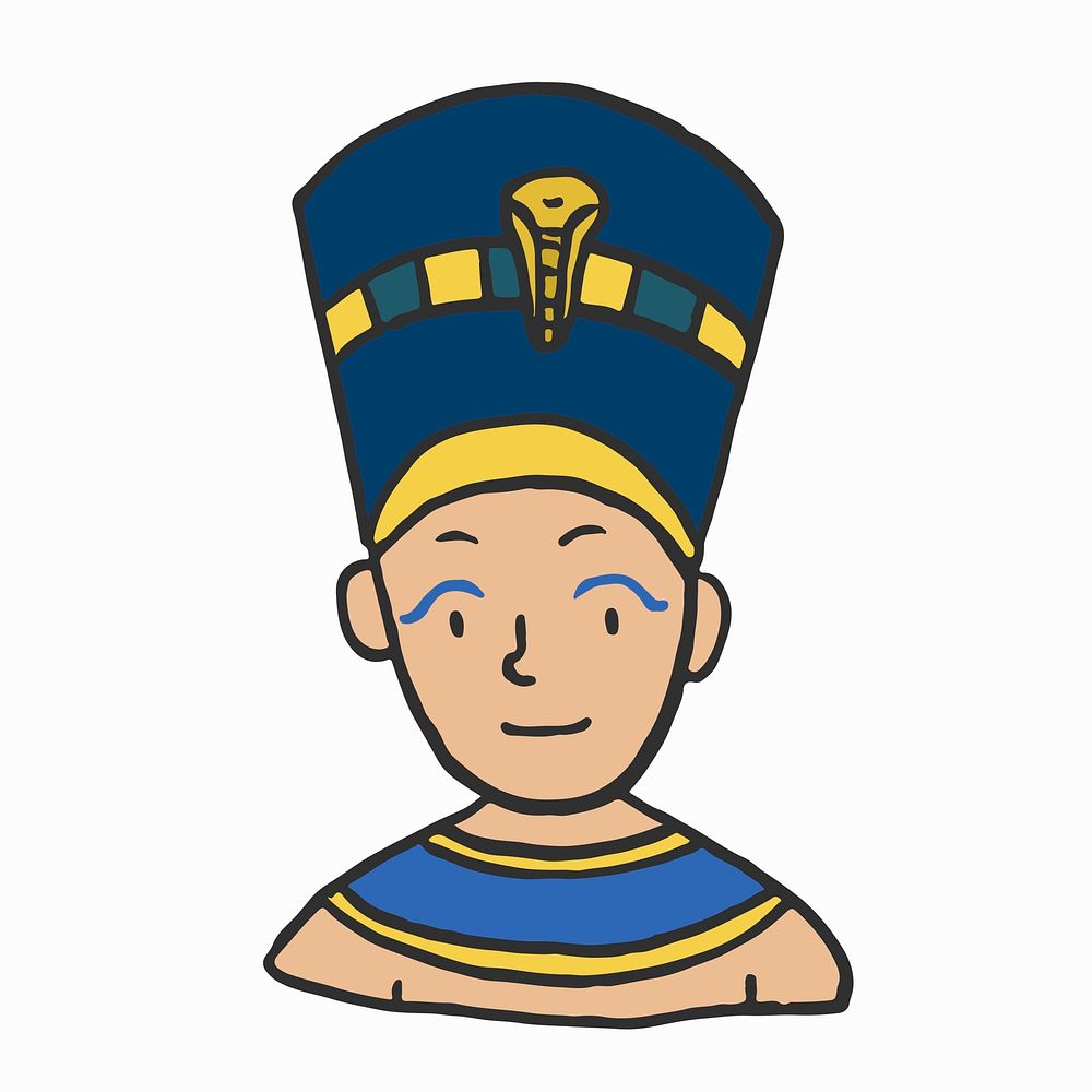 Hand drawn young pharaoh, Egyptian | Premium Vector Illustration - rawpixel
