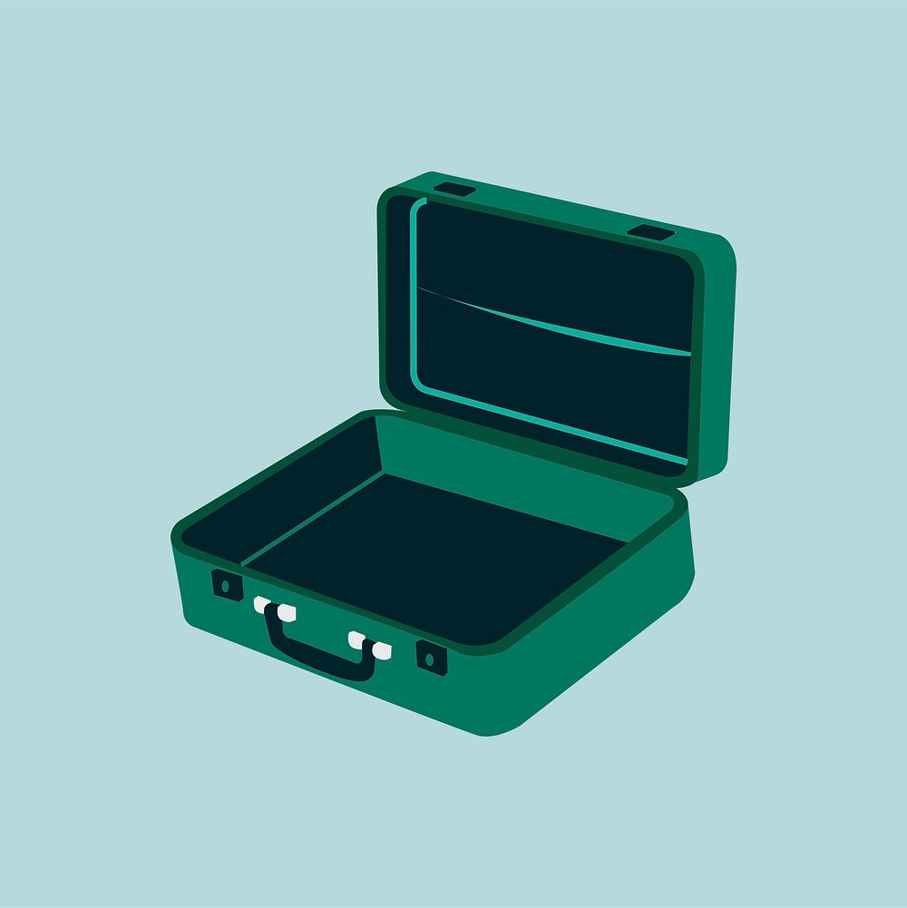 Isolated green business briefcase illustration | Premium Vector - rawpixel