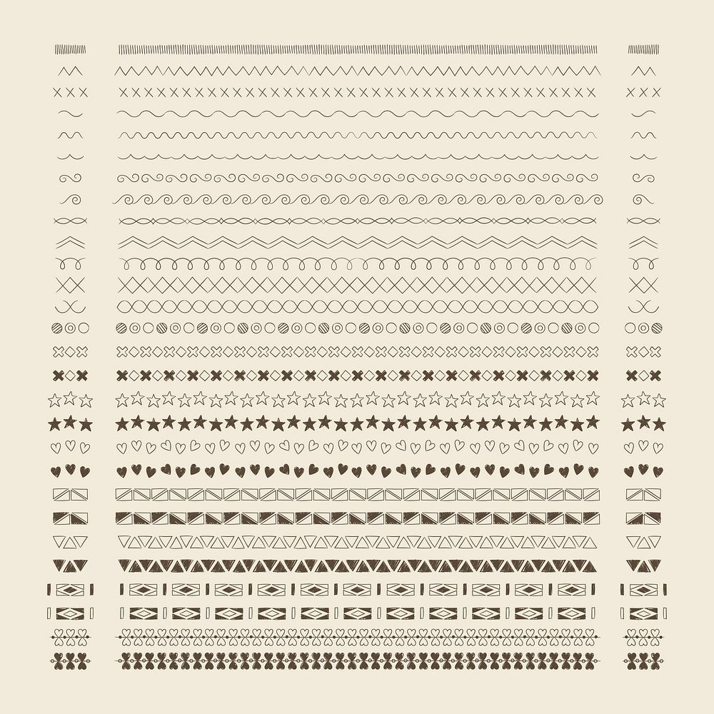 Divider line design elements vector | Premium Vector - rawpixel