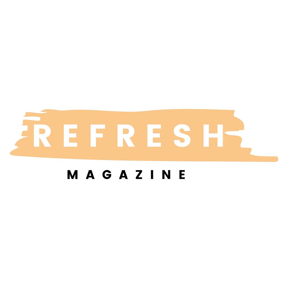 Refresh magazine logo branding vector | Premium Vector - rawpixel