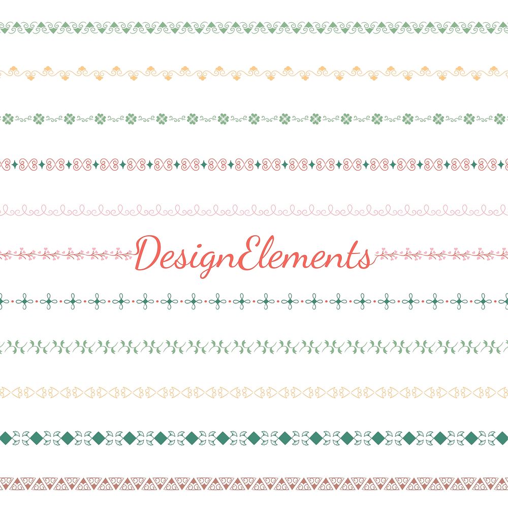 Collection of divider design element | Premium Vector - rawpixel
