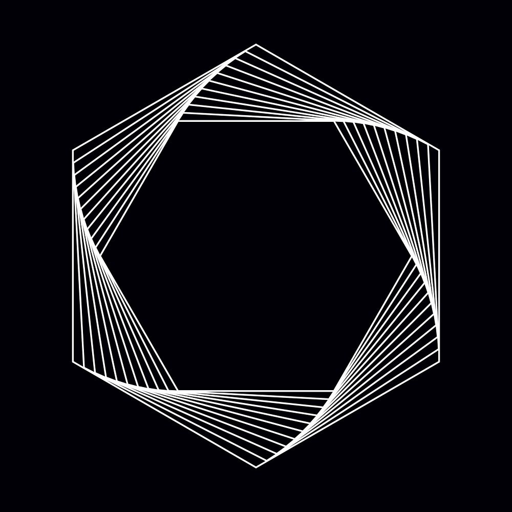Abstract hexagon geometric element vector | Free Vector - rawpixel