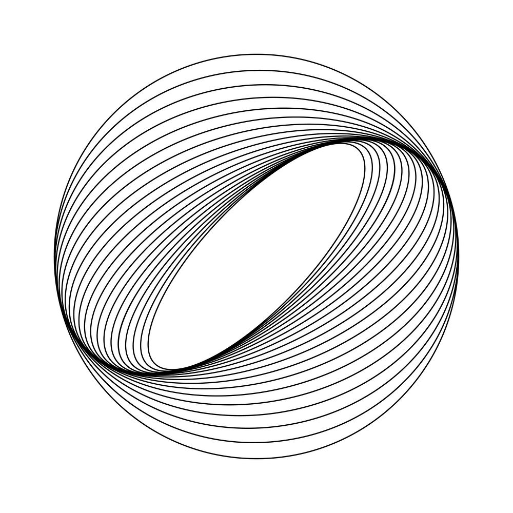 Abstract circular geometric element vector | Free Vector - rawpixel